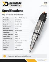 China 0445120145 Original BO-SCH Common Rail Injector For Doosan DL08 DL08K for sale