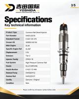 China 0445120376 Original BO-SCH Common Rail Injector For Doosan DL06P DX140 for sale