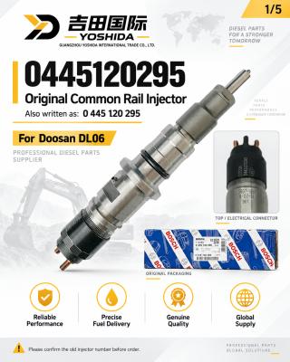 China 0445120295 Original BO-SCH Common Rail Injector For Doosan DL06 DX140 for sale