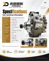 China 0445020128 Remanufactured CP3 Fuel Pump For Doosan DL06 65.10501-7007 for sale