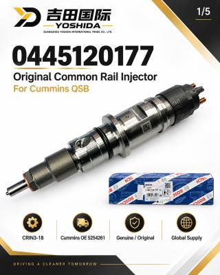 China 0445120177 Original BO-SCH Common Rail Injector For Cum-mins QSB6.7 Engine for sale