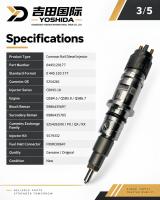 China 0445120177 Original BO-SCH Common Rail Injector For Cum-mins QSB6.7 Engine for sale