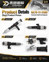 China 6275-11-3100 Replacement Excavator Fuel Injector For Komatsu PC138US-10 Engine for sale