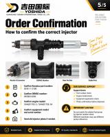 China 6245-11-3100 Original Common Rail Diesel Injector For Komatsu SAA6D170E-5 for sale