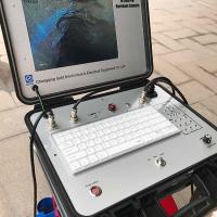China Waterproof Portable Borehole Inspection Camera With Wheels Keyboard for sale