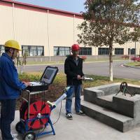 China Waterproof Portable Borehole Inspection Camera With Wheels Keyboard for sale
