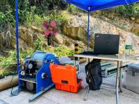 China Economical Borehole Logging Equipment Measuring 0 To 9999.99m Depth For Carry Probes for sale