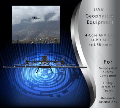 China Magnetic Anomaly Drone Drone Total Field Magnetometer UAV Magnetic Gradiometer for sale