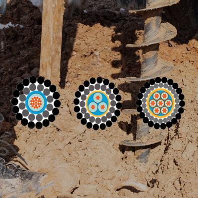 China Rotary Short Circuit Wireline Logging Cable with 25 KN Breaking Strength and 232 ℃ Temp Rating for Heavy-Duty Well Logging for sale
