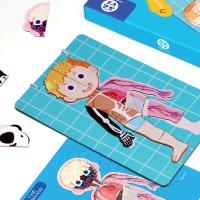 China Human Body Anatomy Learning Magnetic Puzzle Toy for Ages 3-8 Kids 48Pcs with Box for sale