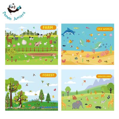 China Educational Letter Reusable Sticker Book Waterproof Full Color For Toddlers for sale