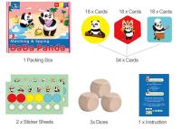 China Practice Focus 54 Cards Kids Matching Memory Game Kindergarten Toys For Learning for sale