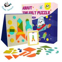 China Logic Thinking Handmade Felt Animal Stickers Kindergarten Toys For Learning for sale