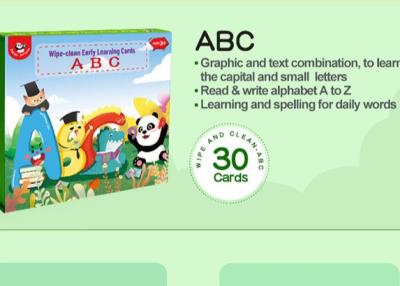 China ABC Learning Preschool Flash Cards for sale