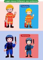 China Parent Child Interactive Educational Puzzle Toys Learning Career and Uniform Dress Up for sale