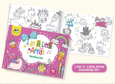 China EN71-1 3 Year Old Coloring Book , Enlightenment Aesthetic Coloring Book for sale