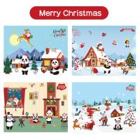 China Merry Christmas DIY Reusable Sticker Book Album Improve Concentration for sale
