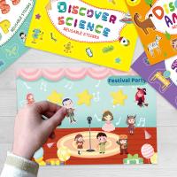 China Removable Static Sticker Toddlers Kawaii Cute Stickers Book Creativity Stimulation for sale
