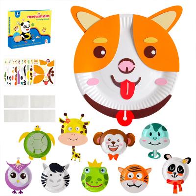 China Artibetter Paper Plate Craft Kit Animal 10Pcs DIY Preschool Learning Toys for sale