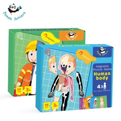 China Human Body Educational Jigsaw Puzzle Toys Skeleton Early Learning  for 3 4 5 6 7 8 Years Old for sale
