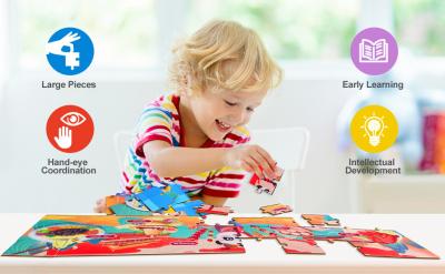 China Giant Floor Puzzle Jigsaw For Toddlers And Kids Level-Up Practise for sale