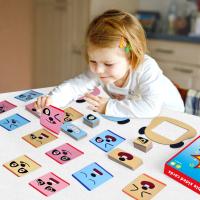 China Face Changing Matching Puzzle Educational Montessori Toy for Preschooler for sale
