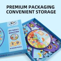 China Panda Juniors PJ012 My Round Puzzle Printing Educational Toy Intelligent Paper Game Of Jigsaw Puzzles For Children for sale