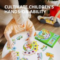 China Round Baby Jigsaw Puzzles Early Education Preschooler Toys about Nature Changes for sale