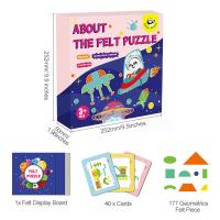 China Brain Training Puzzle Soft Felt Animal Stickers Children Jagsaw Educational Toys for sale