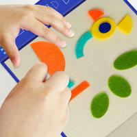 China Brain Training Puzzle Soft Felt Animal Stickers Children Jagsaw Educational Toys for sale