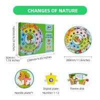 China Large Pieces Round Jigsaw Puzzles Biological Learning About Nature Change for sale