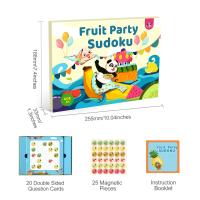 China Children's Focus Magnetic Sudoku Board Fruit Party Numbers Sense Thinking for sale