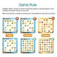China Children's Focus Magnetic Sudoku Board Fruit Party Numbers Sense Thinking for sale