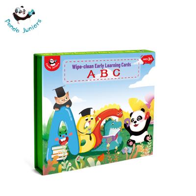 China Panda Juniors ABC Learning Cards For 3-4 Year Old Wipe Clean Flash Cards for sale