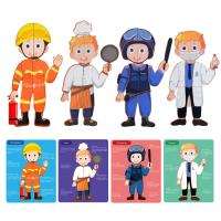 China 4 Uniforms Careers Learning Magnetic Puzzle for Logical Thinking Training for sale