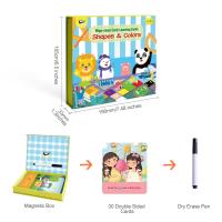 China Wipe Clean Shape Color Early Learning Flash Cards For 3-4 Year Old for sale