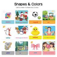 China Wipe Clean Shape Color Early Learning Flash Cards For 3-4 Year Old for sale