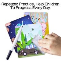 China Dot To Dot Learning Wipe Clean Flash Cards For 3-4 Year Old for sale