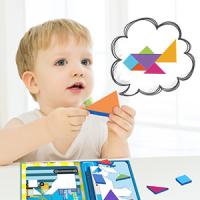 China Children'S Early Education Puzzle Geometric Shape Magic Triangle Tangram for sale