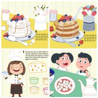 China Baking Menu Recipes Toddlers Cooking Coloring Book To Encourage Creative Play for sale