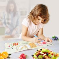 China Yummy Cooking Coloring Book 2 in 1 Drawing for Kids Painting for sale