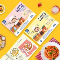 China Yummy Cooking Coloring Book 2 in 1 Drawing for Kids Painting for sale