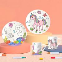 China Educational Porcelain Painting Kit For Exclusive Plate / Mug for sale