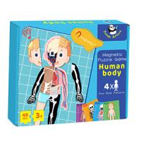 China EN-71 Panda Juniors Magnetic Body Parts Puzzle For Preschool Education for sale