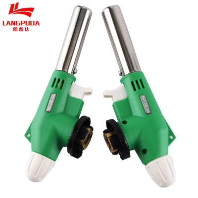 China Green 18cm Butane Camping Torch for sale