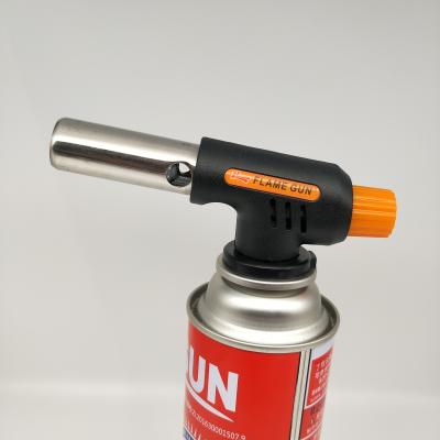 China Manual Ignition 20cm Gas Heating Torch , Zinc Alloy Cooking Torch Lighter for sale