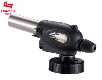 China Camping Hiking 16.5cm Gas Torch Gun , 150g/h Butane Torch To Light Charcoal for sale