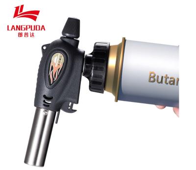 China Ceramic Nozzle Protection 16.5cm Camping Butane Torch To Light Charcoal for sale