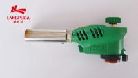 China Green Wild Camp Portable Flame Gun , 16cm Automatic Gas Torch for sale