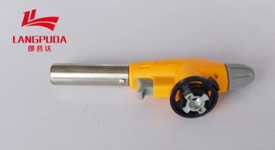China Safety Lock Adjustable Welding Torch Gun , 17.5cm Butane Brazing Torch for sale